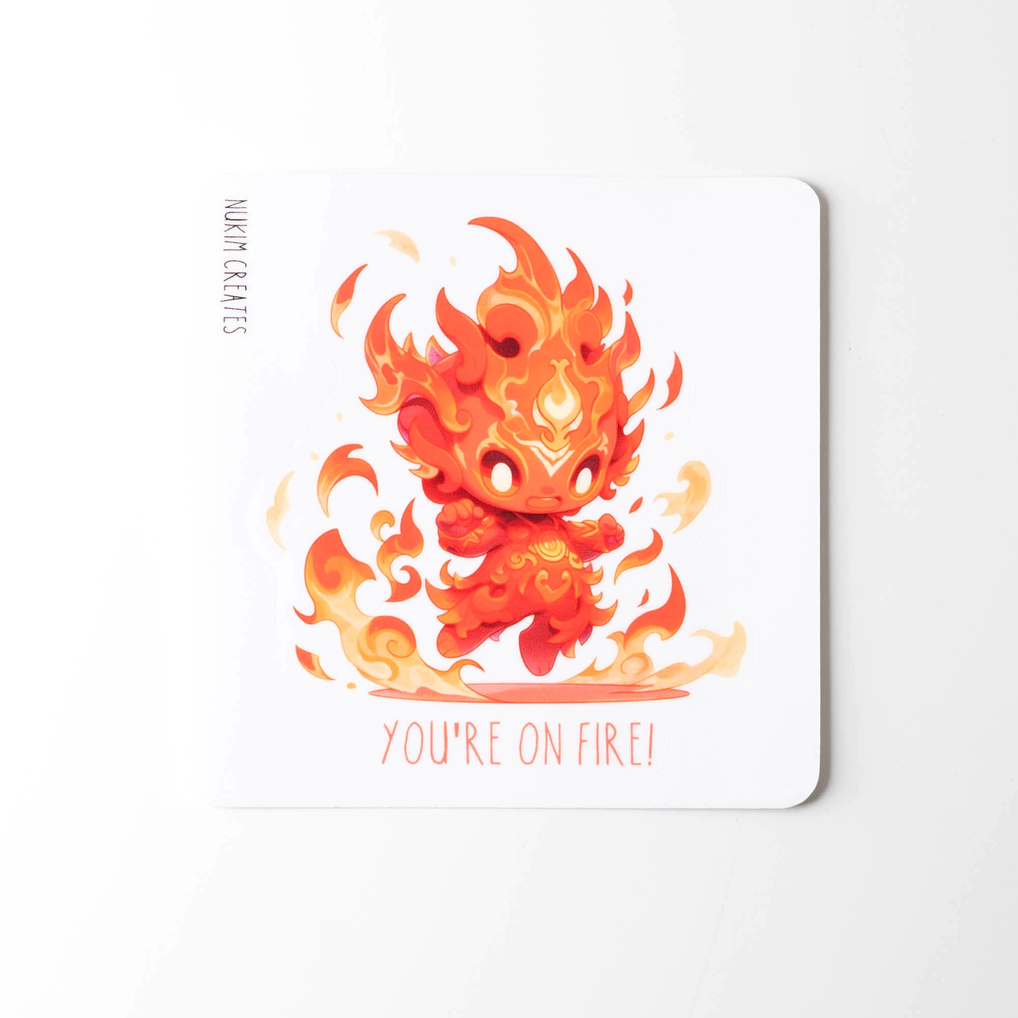 Youre on Fire Kawaii Anime Fire Elemental Sticker - Etsy