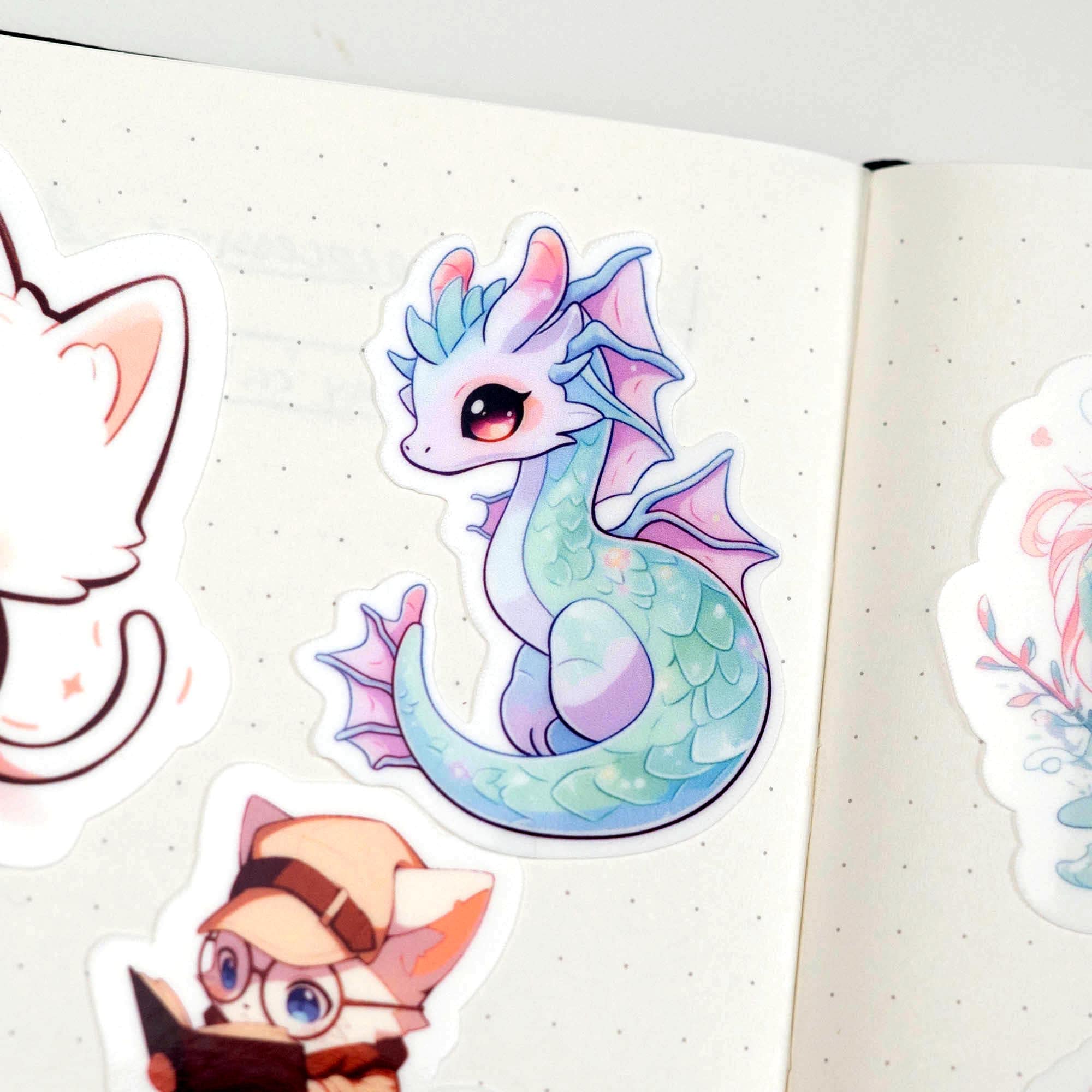 Water Dragon Sticker Sticker for Laptop, Notebook, Planner, Etc. - Etsy