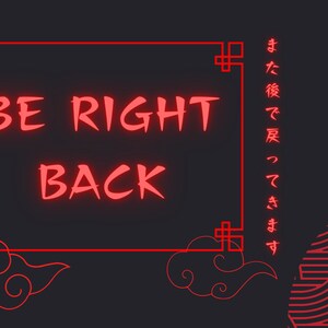 Twitch Stream Overlay, Scene, Japanese Universe, Red, (4 Scenes + 14 ...