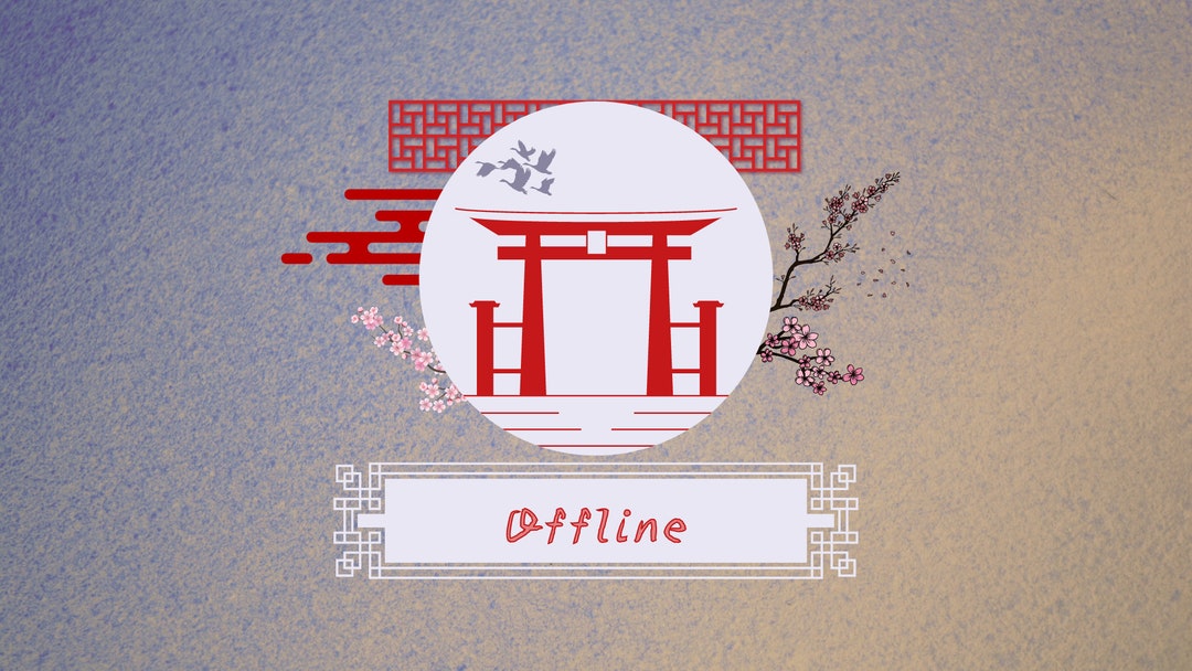 Twitch Stream Overlay, Scene, Japanese Universe, Simple, (4 Scenes + 14 ...