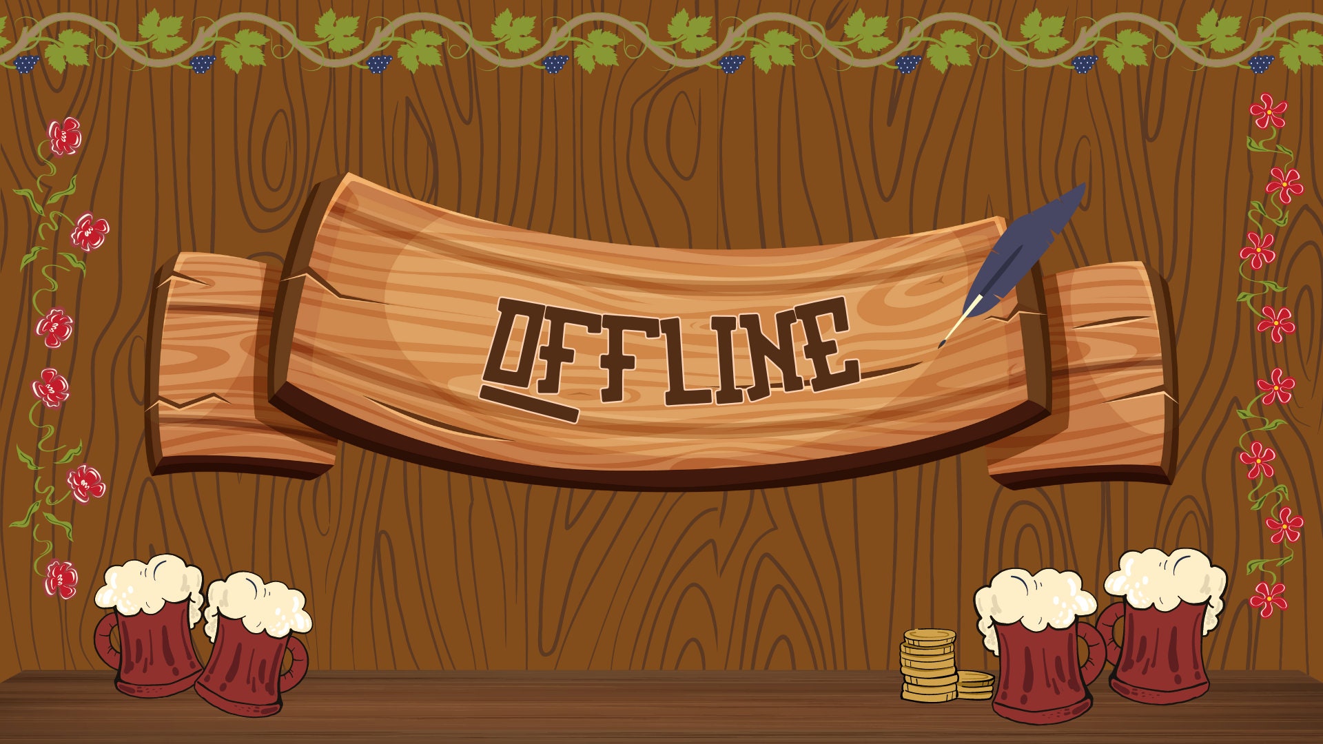 Twitch Stream Animated Overlay, Scene, Medieval Tavern (4 Scenes + 14 ...