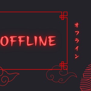 Twitch Stream Overlay, Scene, Japanese Universe, Red, (4 Scenes + 14 ...