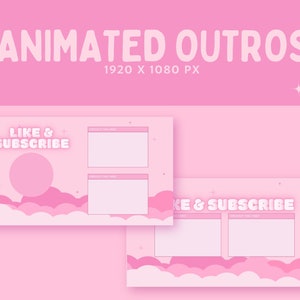 Ready to Use Cute Pink Kawaii Youtube Channel Kit | Intro / Loading ...