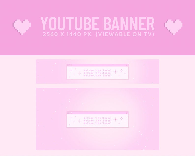 Ready to Use Cute Pink Kawaii Gamer Youtube Channel Kit | Intros ...