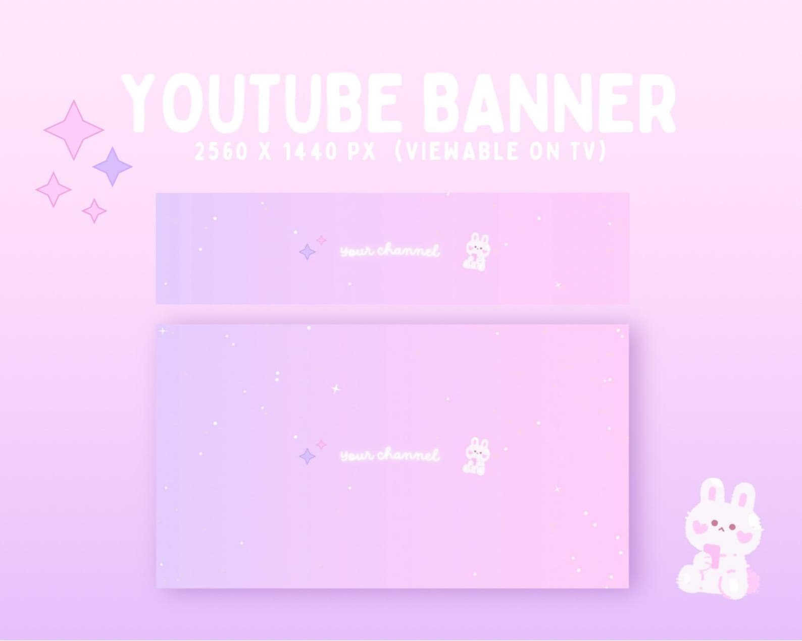 Personalised Cute Youtube Channel Kit | Intro / Outro & Channel Banner ...