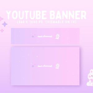 Personalised Cute Youtube Channel Kit | Intro / Outro & Channel Banner ...