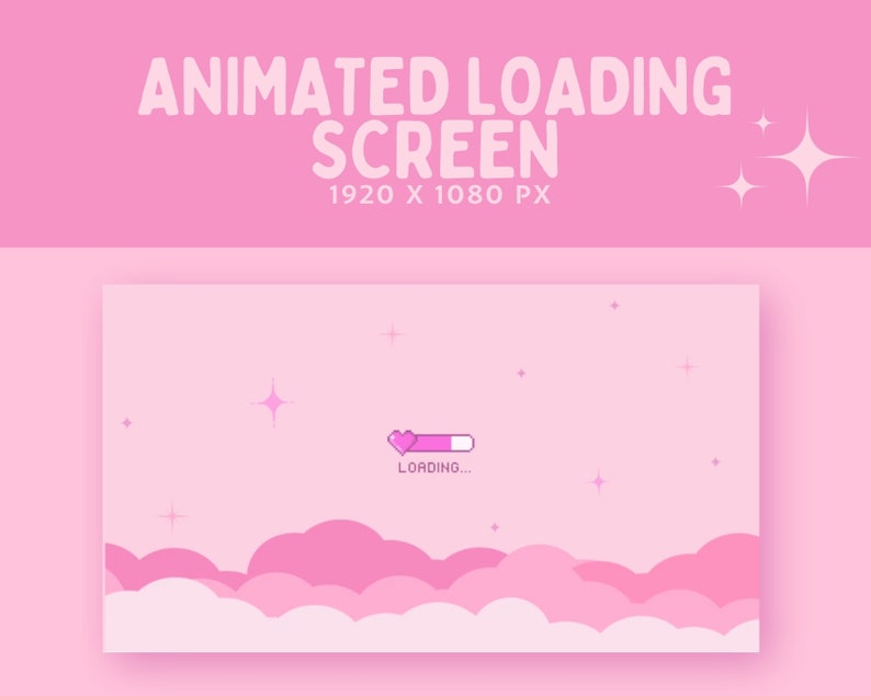Ready to Use Cute Pink Kawaii Youtube Channel Kit | Intro / Loading ...