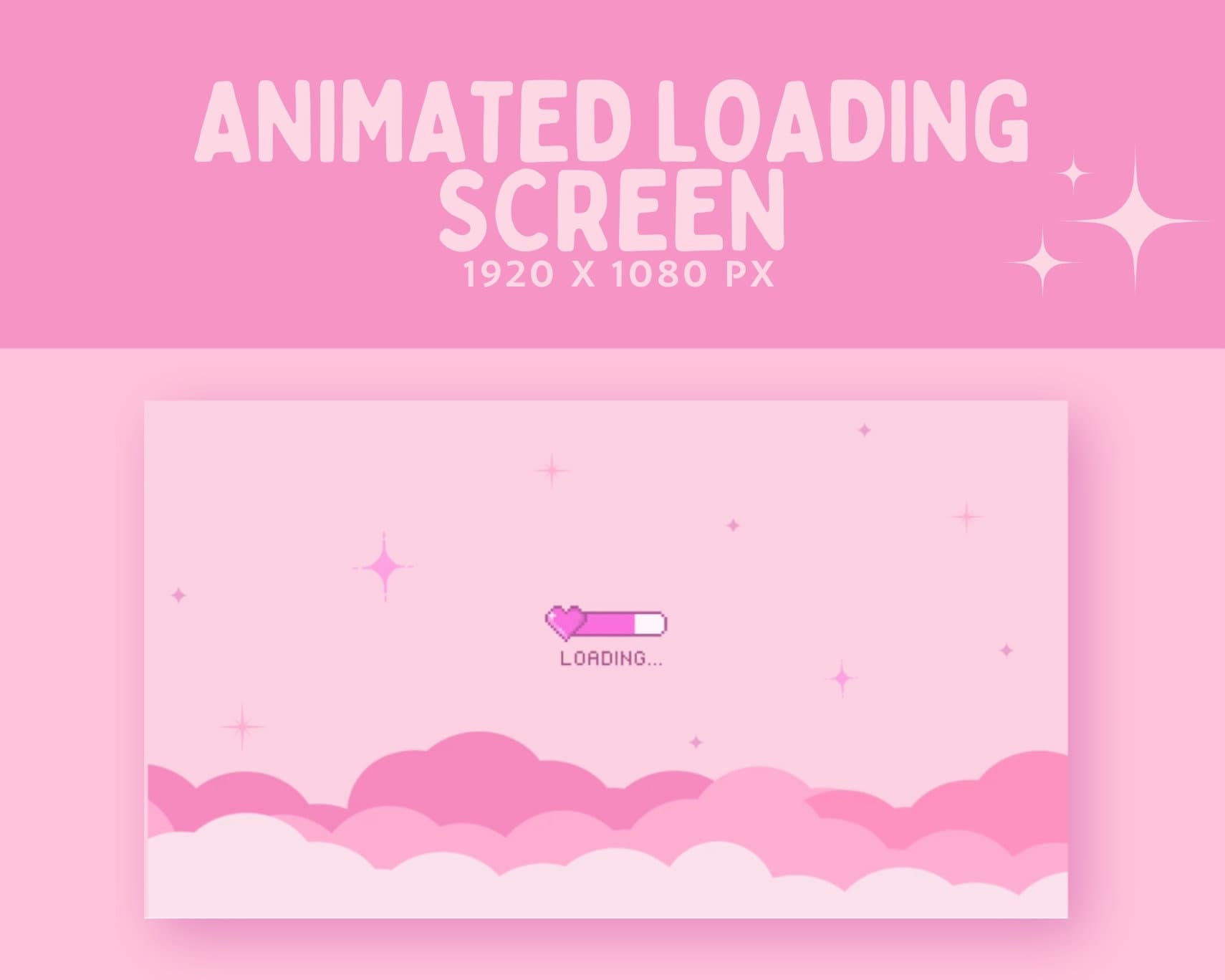 Ready to Use Cute Pink Kawaii Youtube Channel Kit | Intro / Loading ...