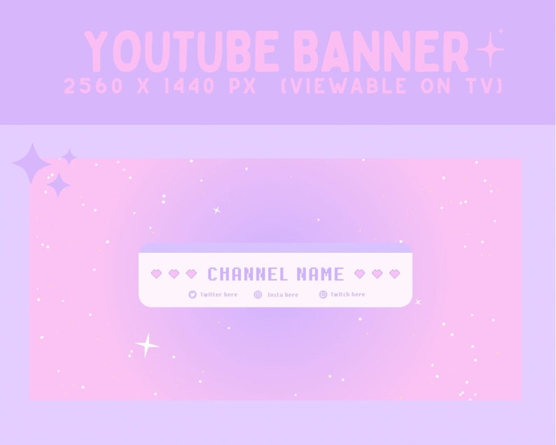 Cute Youtube Custom Channel Kit | Intros / Endscreens / Banner ...