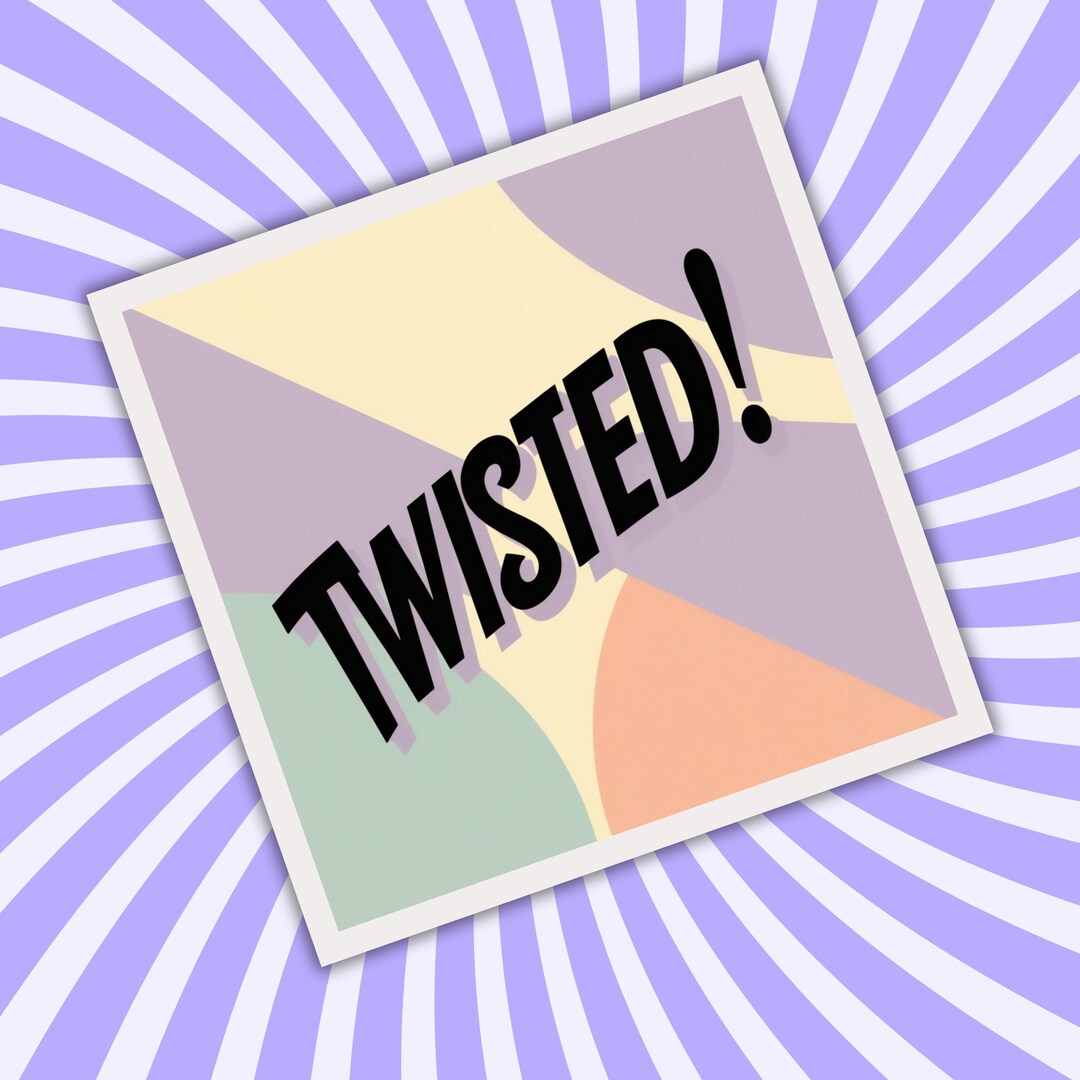 TWISTED! Funny Die Cut Stickers Cute Laptop Decals Trendy Party Favours ...
