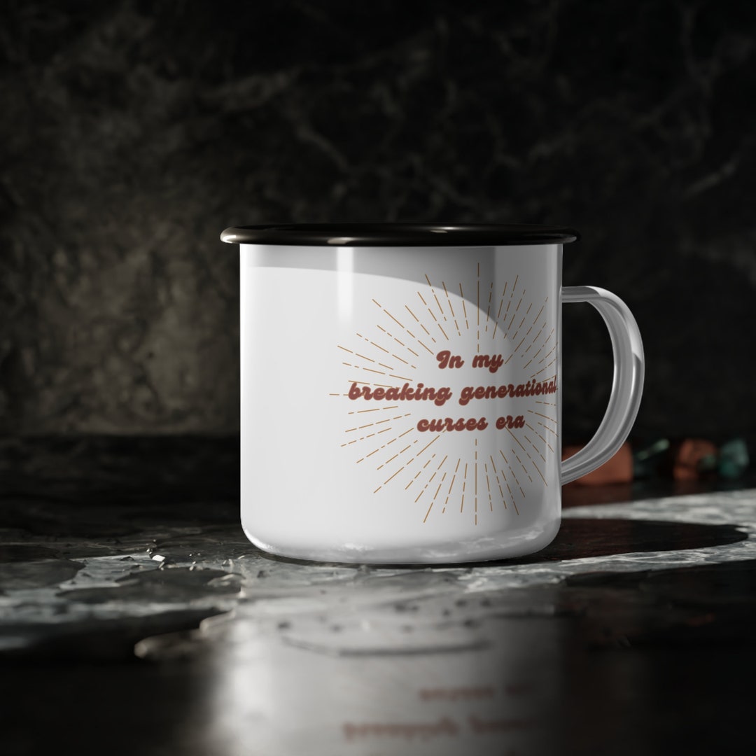 Retro Breaking Generational Curses Era Enamel Camp Cup - Etsy