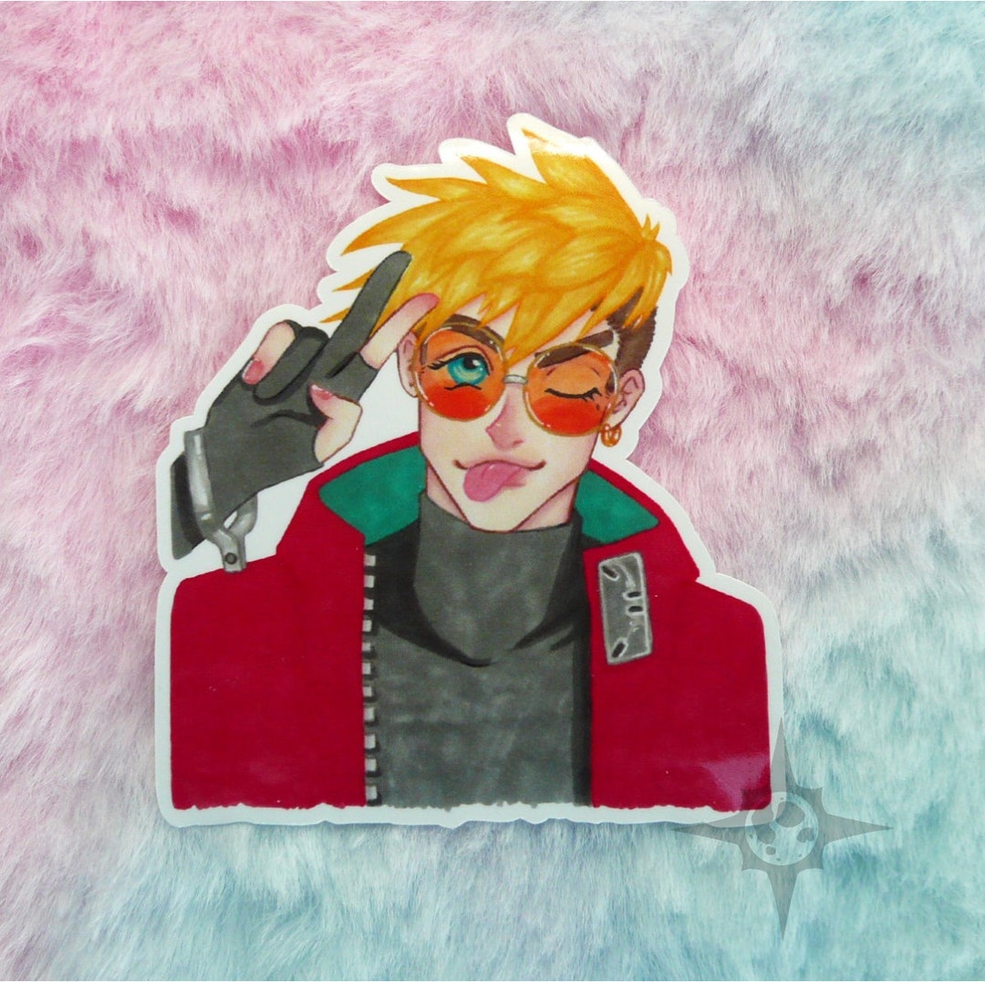 Trigun Stampede - Vash Glossy Vinyl Sticker - Etsy