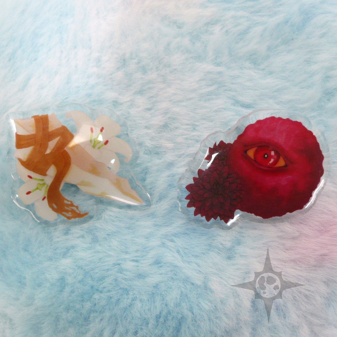 Dark Souls 3 - Multiplayer Items Acrylic Pins I Red Eye Orb & White ...