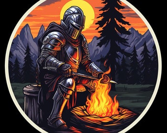 Valiant Knight Sticker - Etsy
