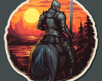 Valiant Knight Sticker - Etsy