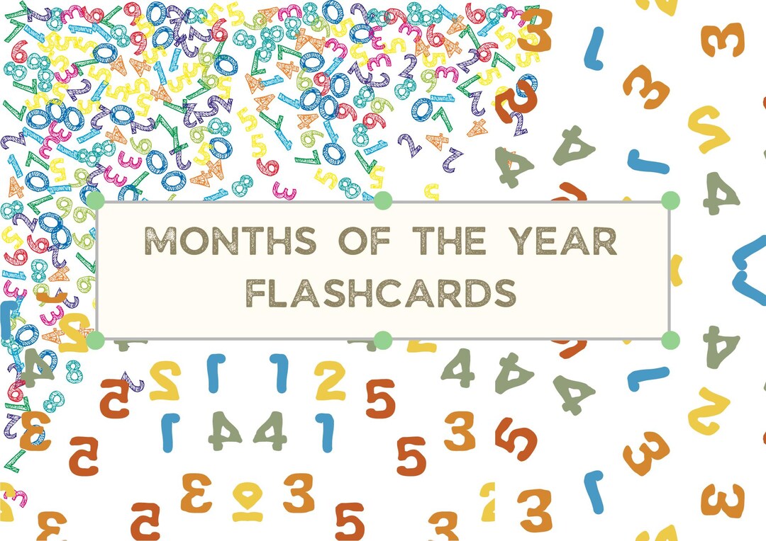 Months of the Year Flashcards | Printable Flashcards | 12 Cards ...