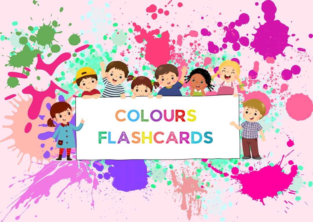 Colours Flashcards | Printable Flashcards | 24 Cards | Learning Colours ...