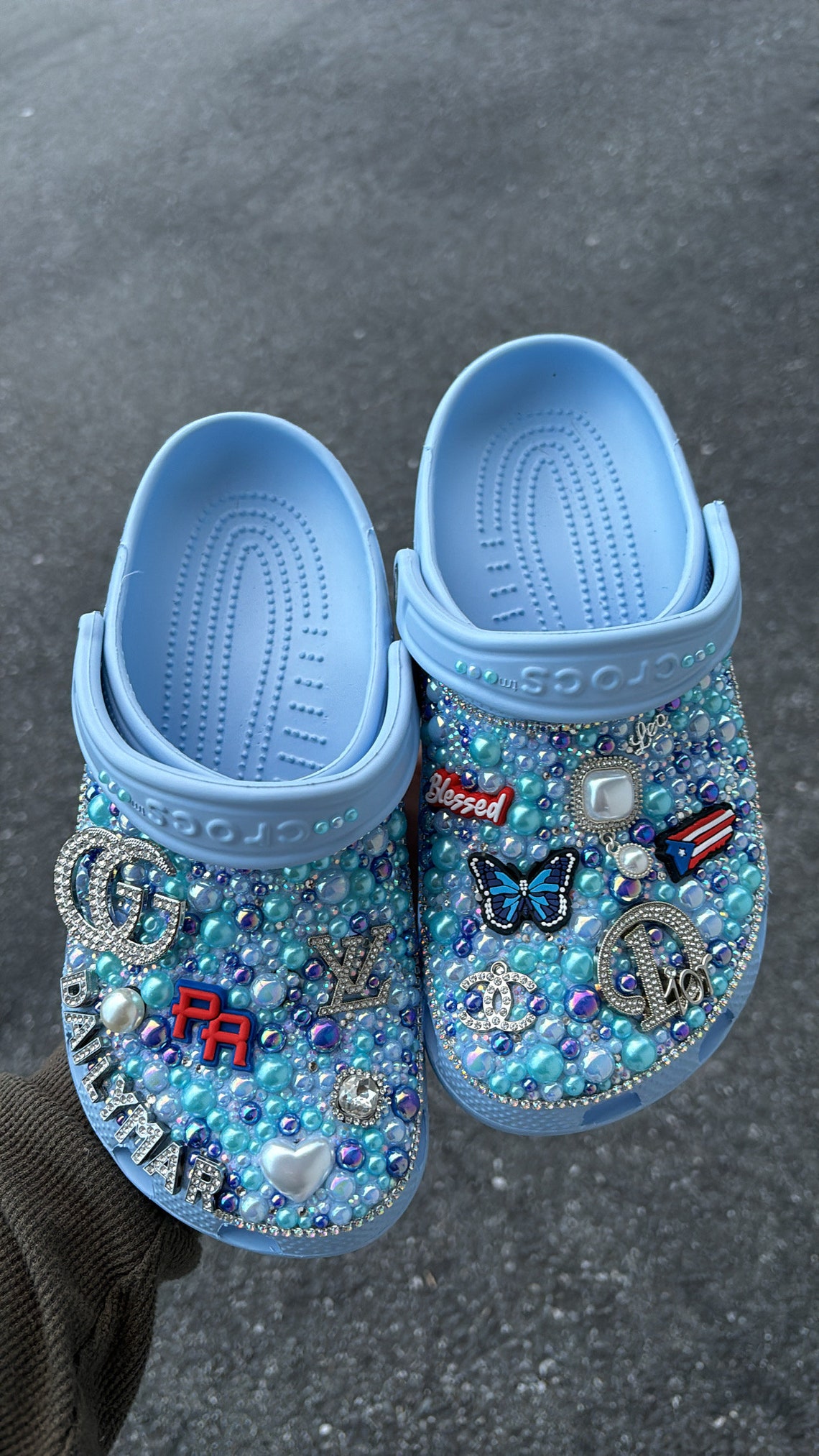Puerto Rico Bling Crocs - Etsy