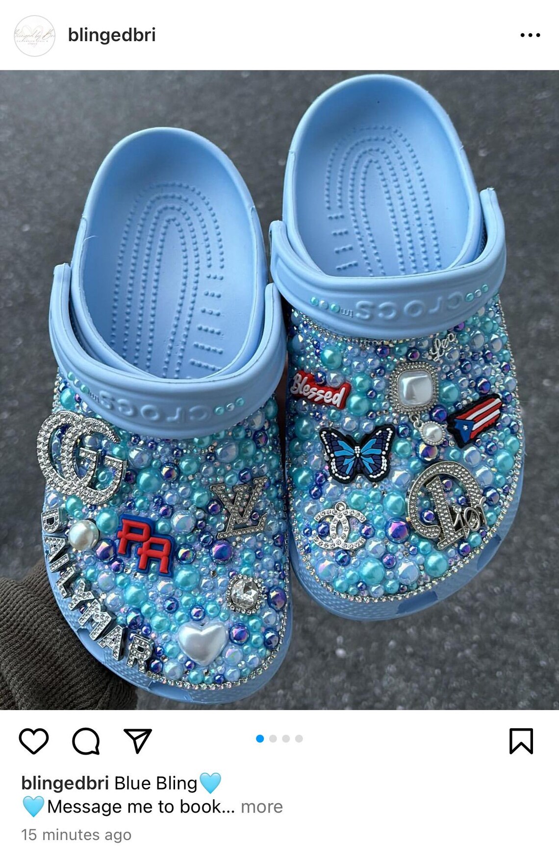 Puerto Rico Bling Crocs - Etsy