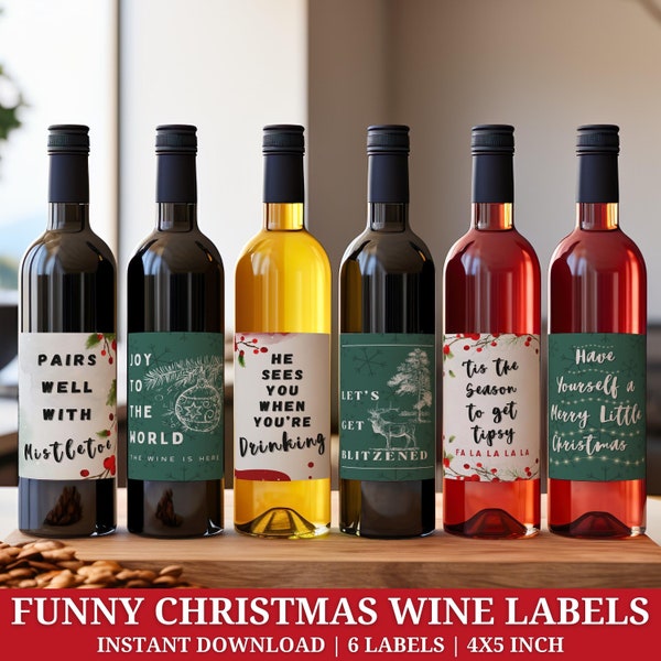 Funny Wine Labels - Etsy UK