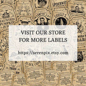 Wizard Potion Labels, Vintage Apothecary Labels, Potion Labels Stickers ...