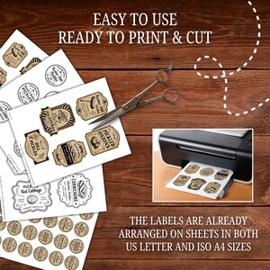 Pickle Jar Labels: Vintage Printable Canning Labels (digital Download ...