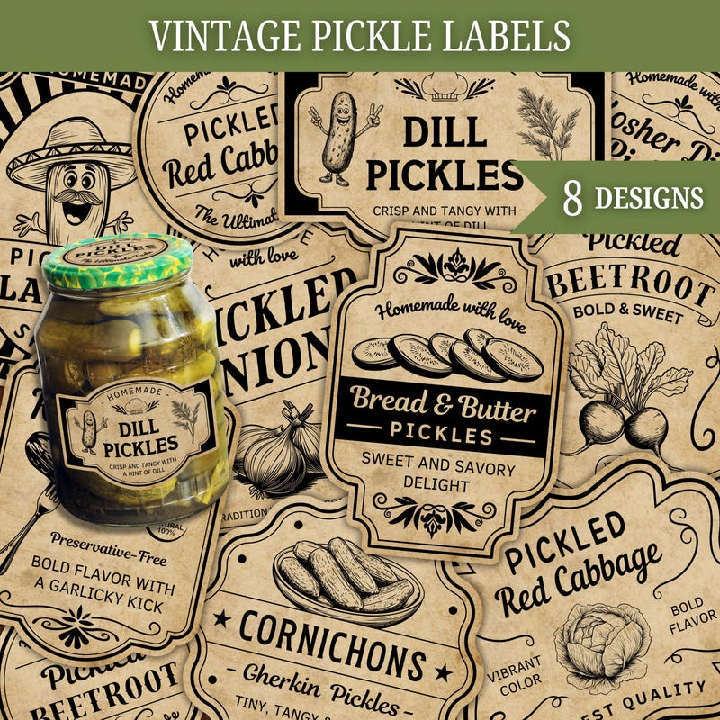 Pickle Label - Etsy