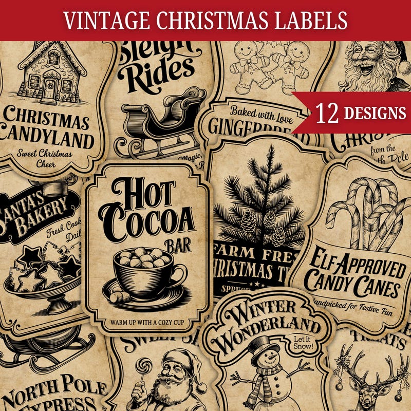 Vintage Hallmark Labels - Etsy