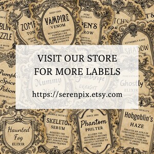 Editable Vintage Apothecary Labels, Wizard Potion Labels, Bottle Label ...