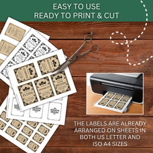 D&D Potion Labels: Printable Dungeons and Dragons Stickers + Matching ...