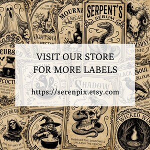 Wizard Potion Labels, Vintage Apothecary Labels, Potion Labels Stickers ...