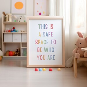 This Ia A Safe Space to Be Who You Are, Inspirational Posters ...