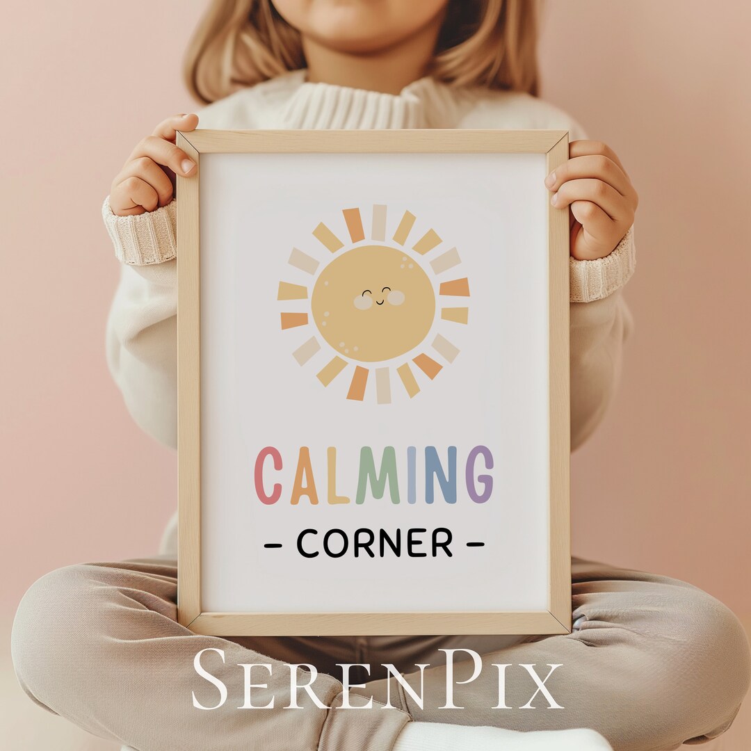 Calming Corner Wall Art, Digital Prints for Kids, Inspirational Posters ...