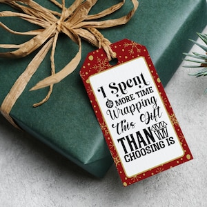 Printable Funny Christmas Gift Tags, Set of 22, Christmas Tag Bundle ...