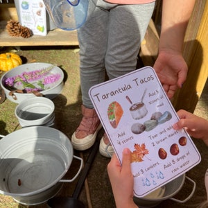 Printable Mud Kitchen Recipe Cards, Educational Learning Resource ...