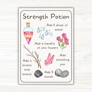 Printable Mud Kitchen Recipe Cards, Fairy Potions, Educational Learning ...