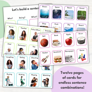 Printable Sentence Building Activity for Kids | Writing Prompts ...