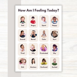 Photo Emotion Flashcards, Feelings, Behaviour Management, Emotional ...