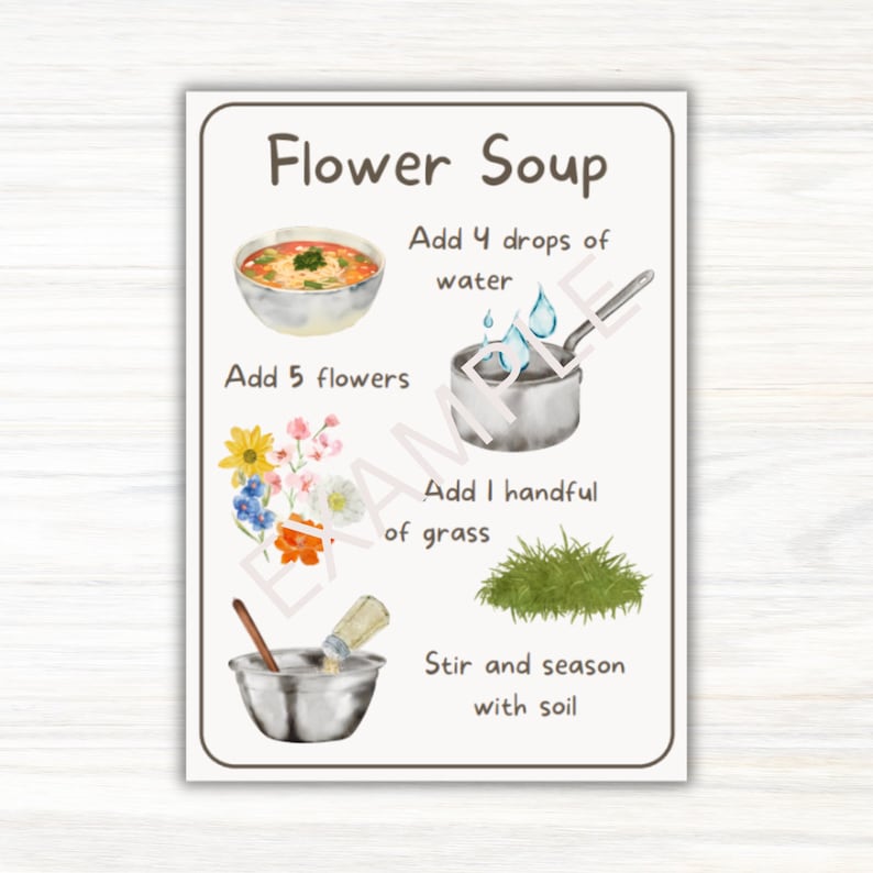 Printable Mud Kitchen Recipe Cards, Educational Learning Resources ...