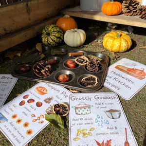 Printable Mud Kitchen Recipe Cards, Educational Learning Resource ...