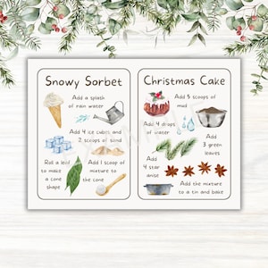 Winter Mud Kitchen Recipe Cards, Educational Learning Resource, Outdoor ...