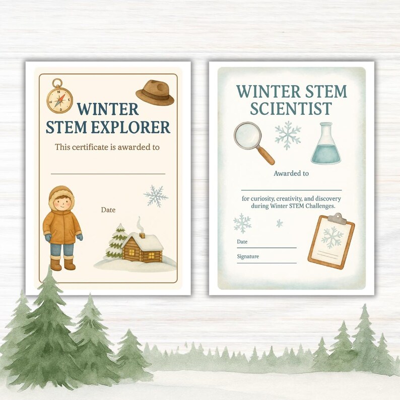Winter STEM Challenge Pack | Printable STEM Activities for Kids | Early ...