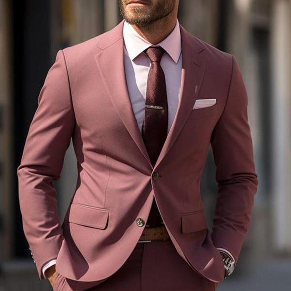 Rose Gold Suit - Etsy