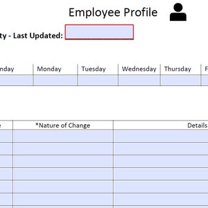 Employee Profile Pack (fillable Pdfs) - Etsy