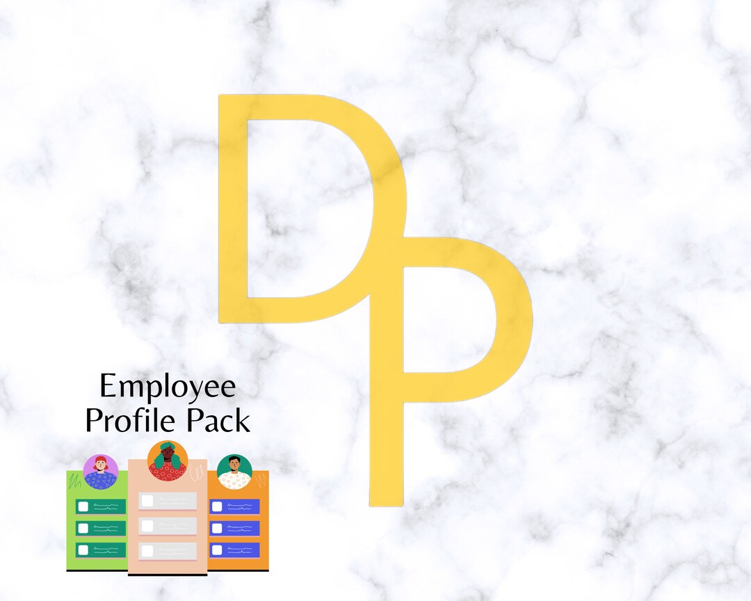 Employee Profile Pack (fillable Pdfs) - Etsy