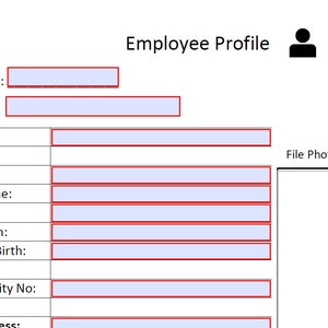 Employee Profile Pack (fillable Pdfs) - Etsy