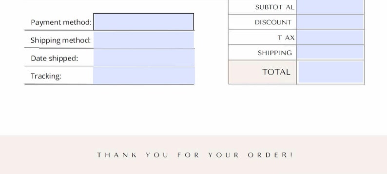 Customer Order Form - Etsy