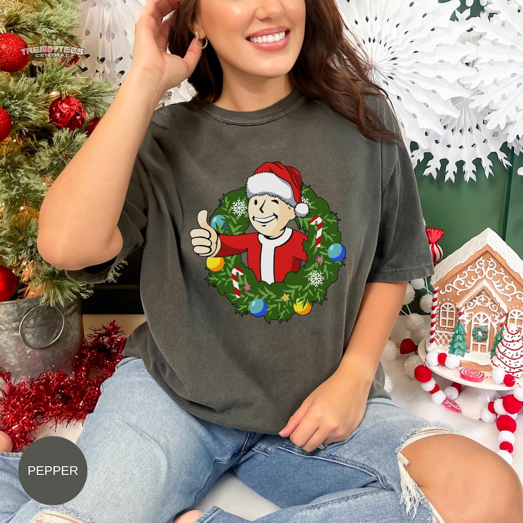 Fallout Christmas Shirt, Retro Vault Boy T-shirt, Fallout Tee for Men ...
