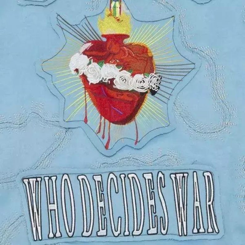 Men's Who Decides War Namesake Formal Wear Varsity Woolen and Leather ...