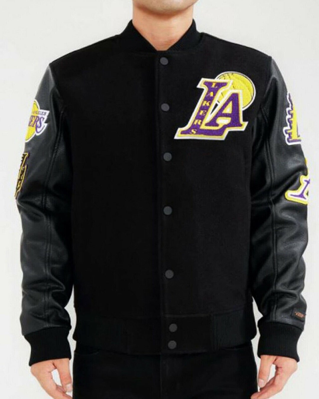 Mens New Los Angeles Laker NBA Leather Jacket - New Arrival - Etsy